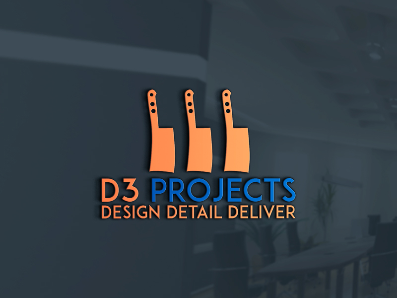 Professional, Masculine, Interior Design Logo Design for D3 Projects (Company Name) Design ...