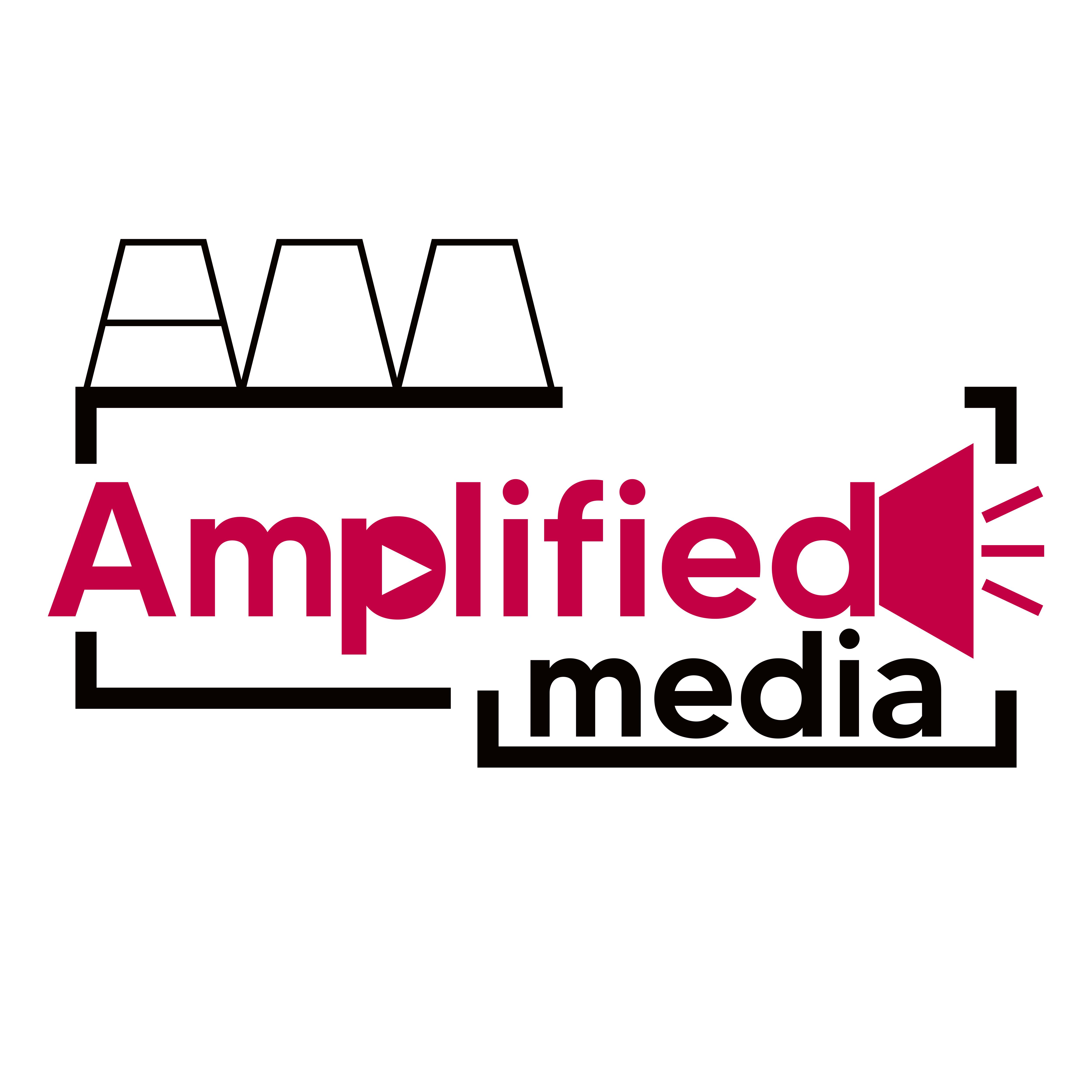 Bold, Modern Logo Design for Amplified Media by Monsour Edsel | Design ...