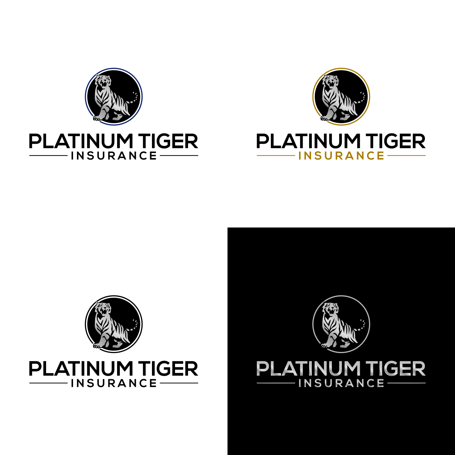 Masculine, Professional, Insurance Broker Logo Design for Platinum ...