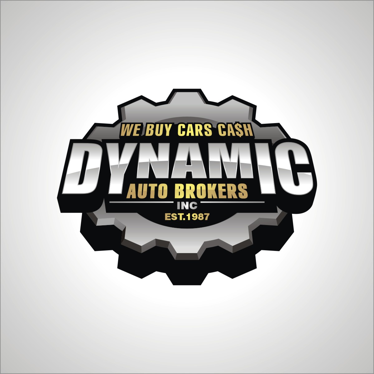 Modern, Masculine, Used Car Logo Design for Dynamic Auto Brokers Inc ...