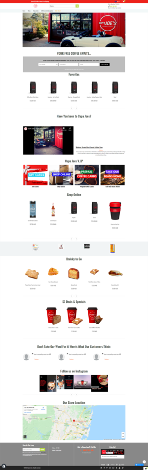 Shoptimized product design and upload for Coffee Shop | 10 Shopify ...