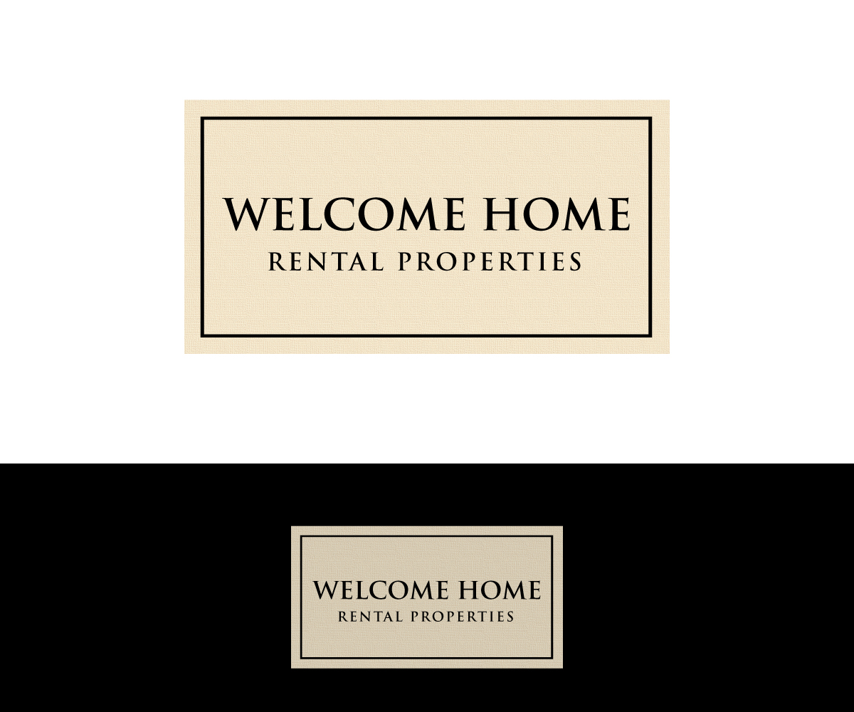 Modern, Professional Logo Design for Welcome Home Rental Properties by ...