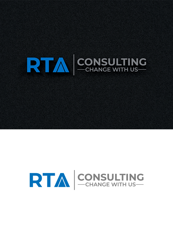 Bold, Serious Logo Design for RTA Consulting Change With Us by Jeena ...