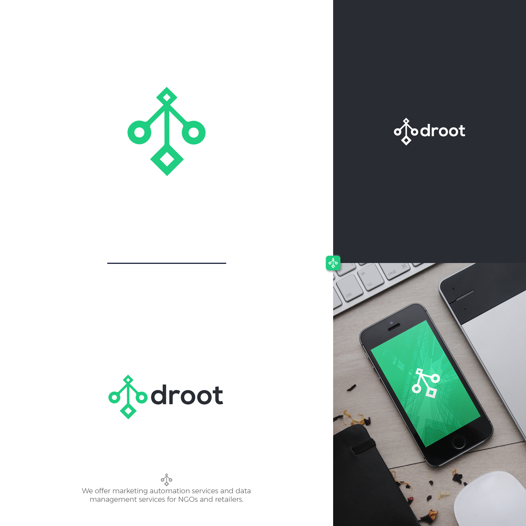 Modern, Elegant, Marketing Automation Logo Design for droot by JohnM ...