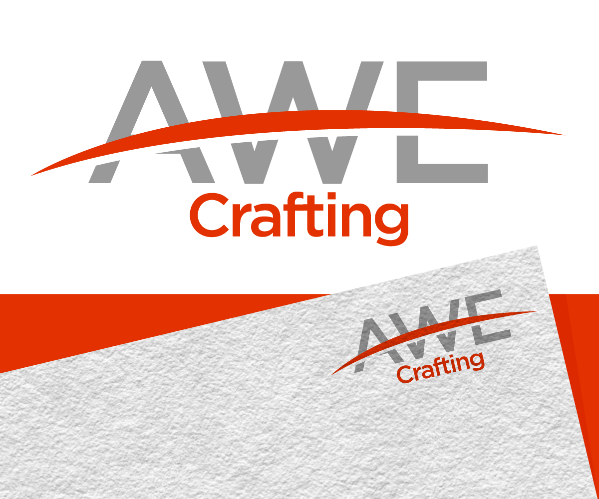 Bold, Playful Logo Design for AWE Crafting by Jay Design | Design #24190131