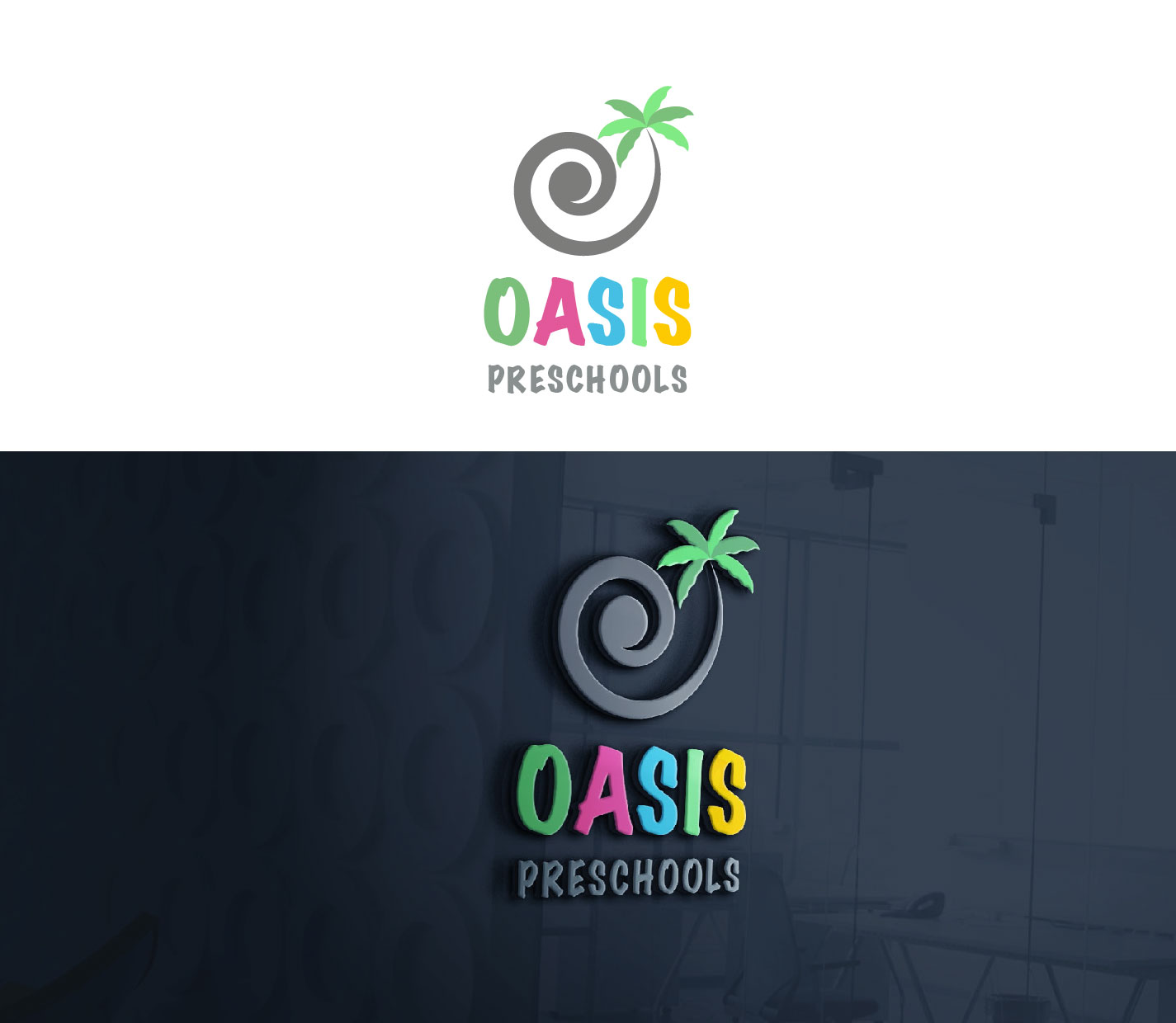 Logo Design for Oasis Preschools by Arun | Design #24241289