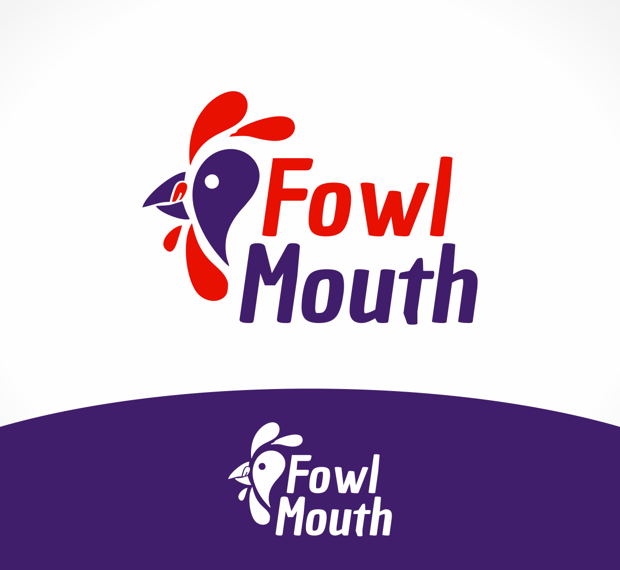 Playful, Bold Logo Design for Fowl Mouth by padamurah | Design #24200879