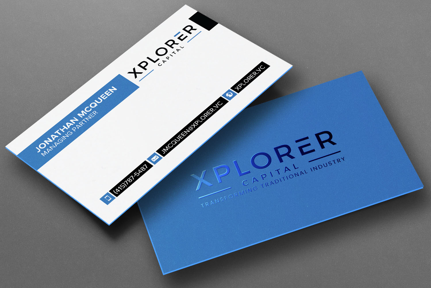 Modern, Serious, Venture Capital Business Card Design for a Company by ...