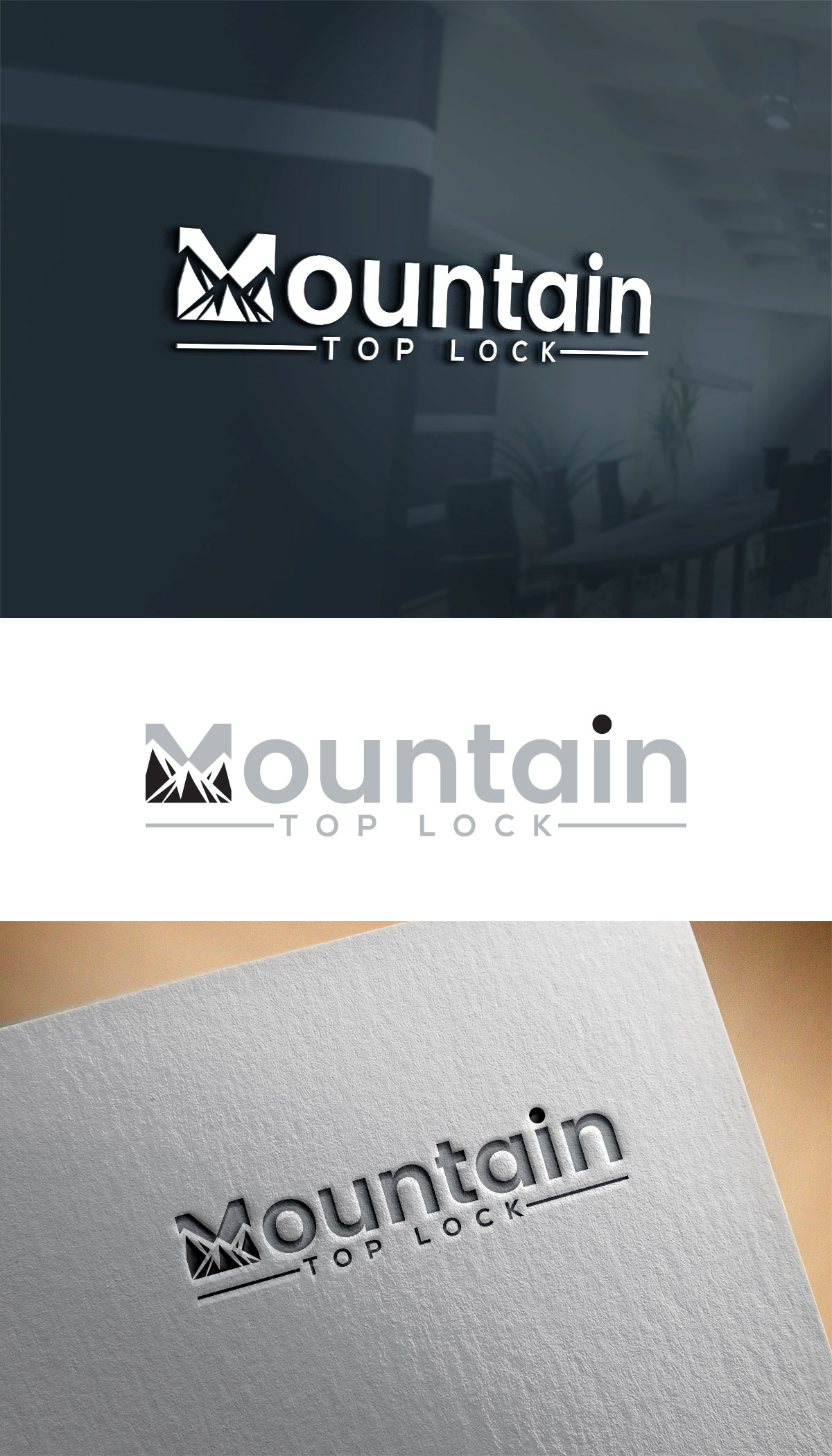 Bold, Serious, Locksmith Logo Design for Mountain Top Lock by logograph ...