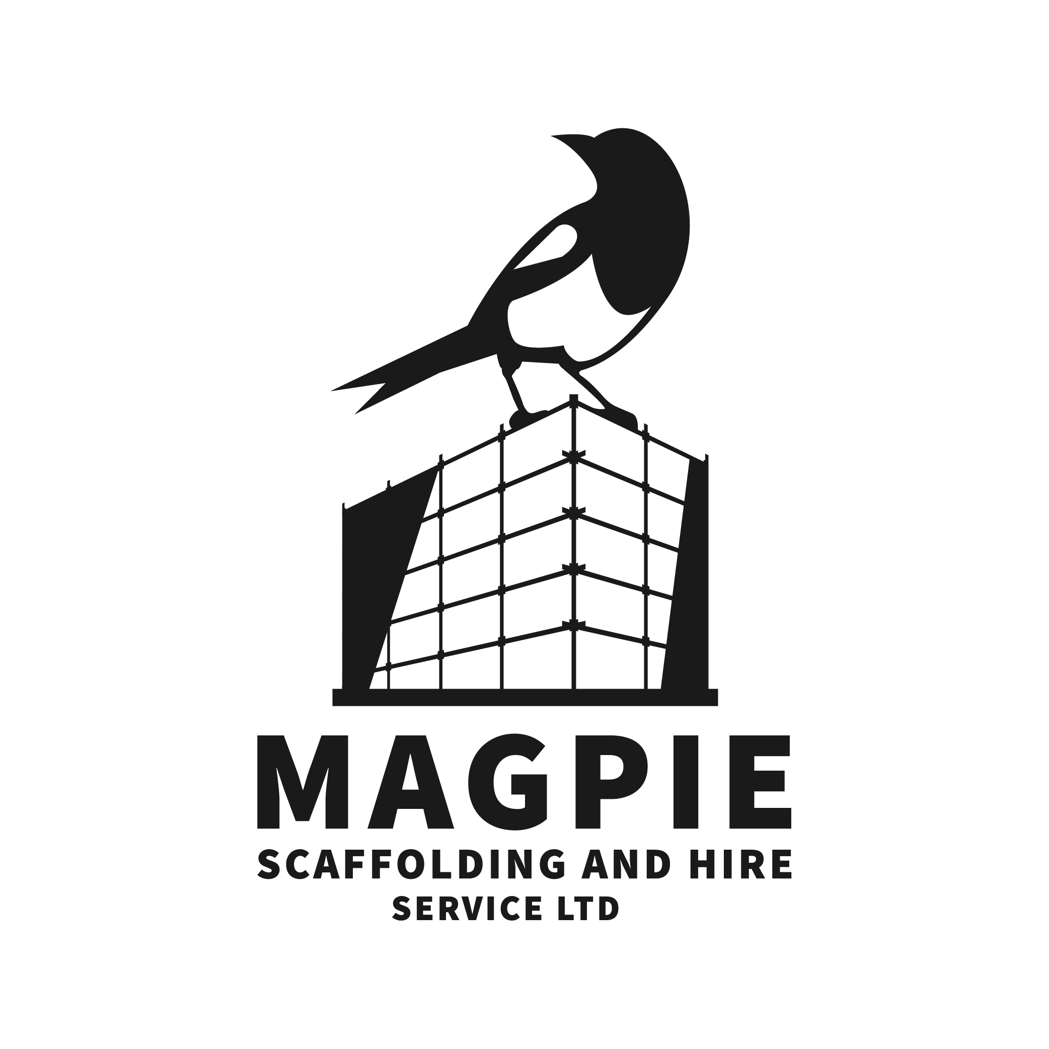 Masculine, Bold, Construction Logo Design for Magpie Scaffolding and ...
