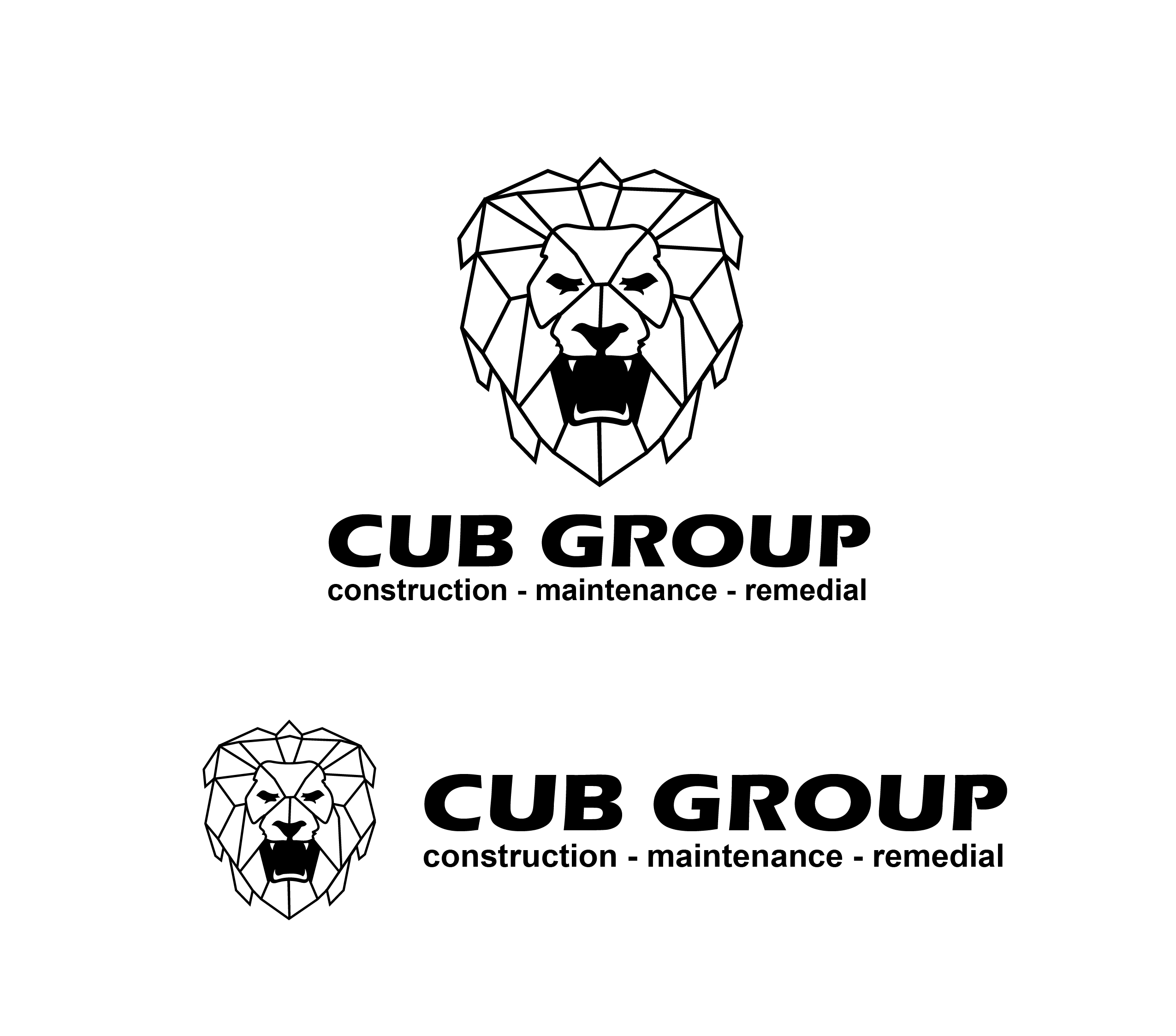 Logo Design for Cub Group - construction, maintenance, remedial by ...