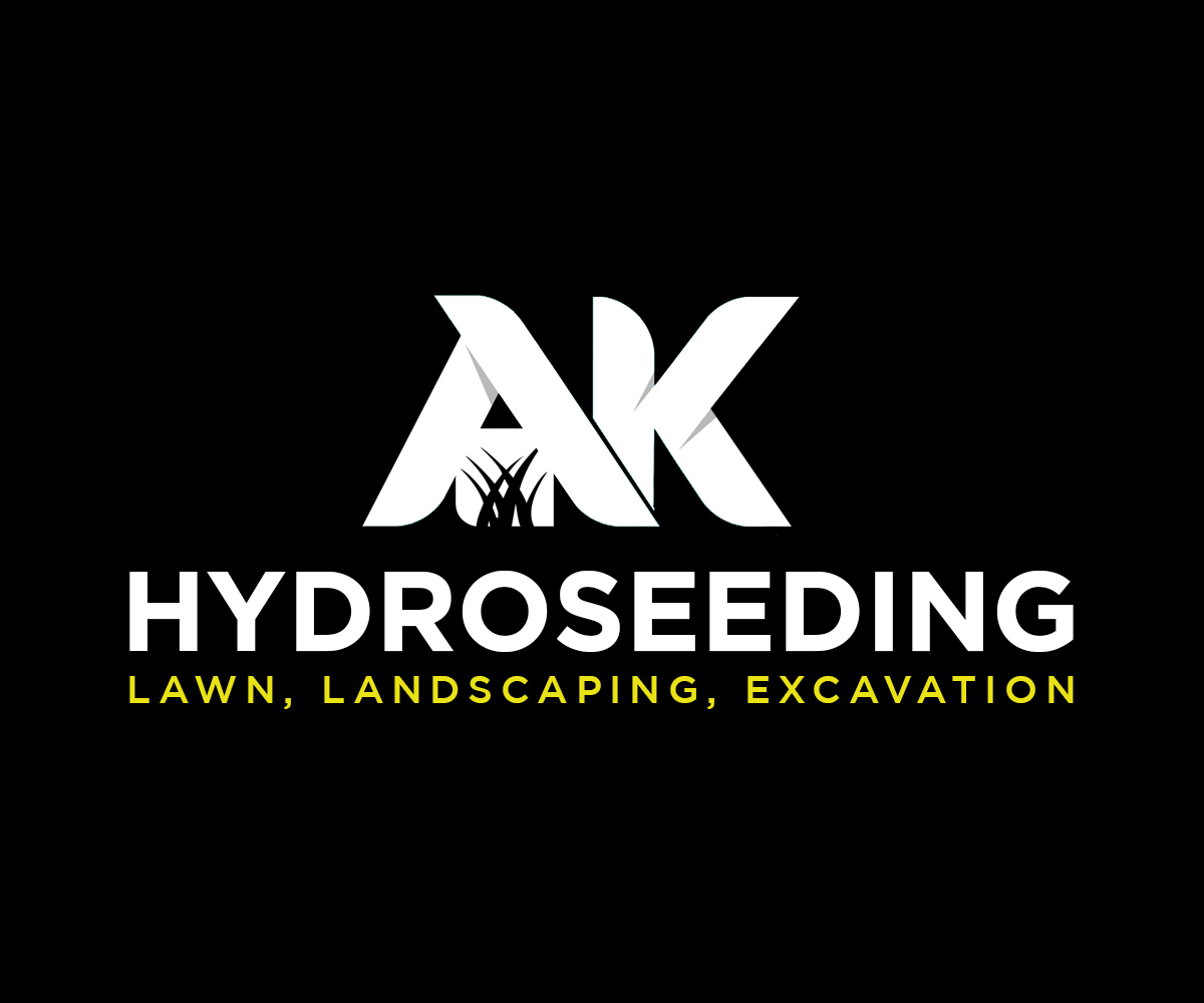 Logo Design for AK Hydroseeding lawn, landscaping, excavation by ...