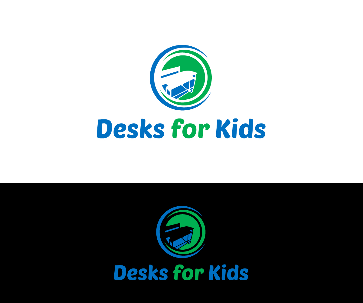 Playful, Personable, Non-Profit Logo Design for "Desks 4 Kids" or ...