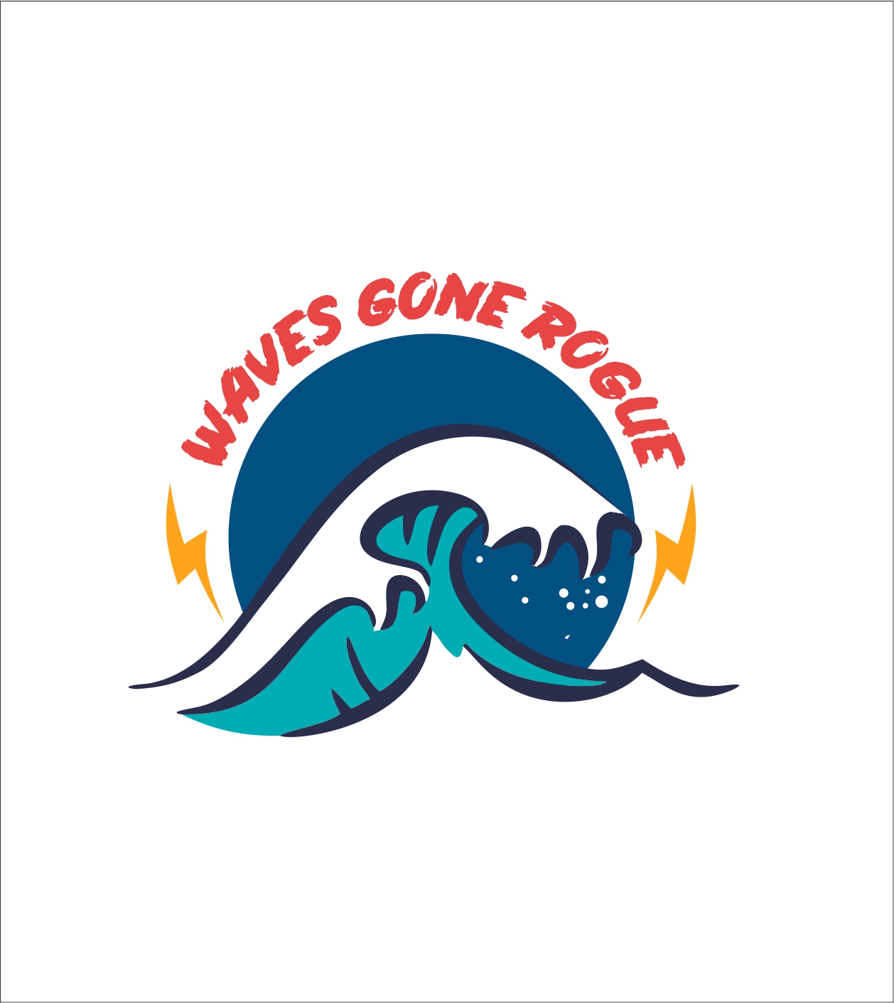 Serious, Colorful, Fashion Logo Design for A tidal wave in the middle ...