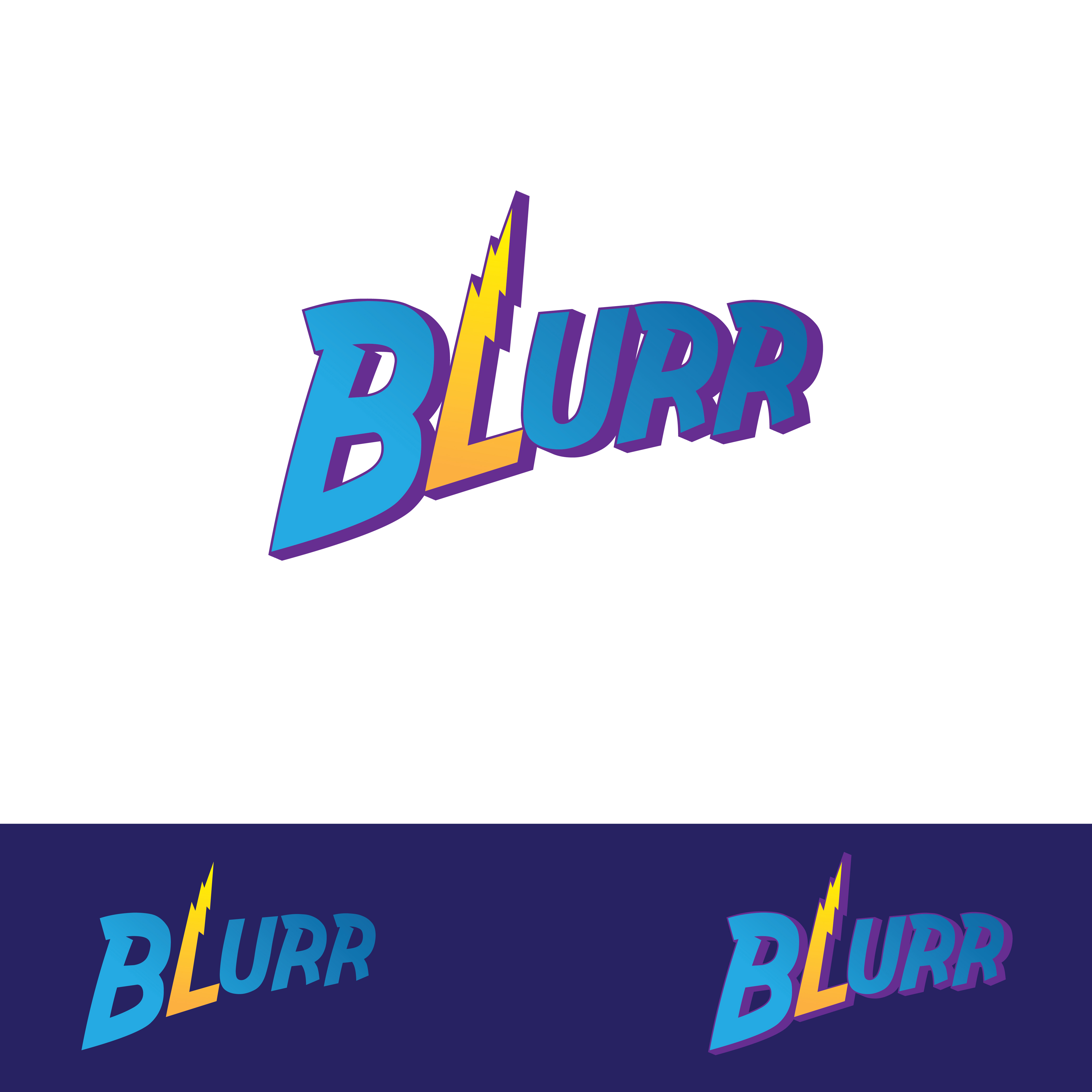Masculine, Colorful, Entertainment Logo Design for Blurr by KabhTech ...