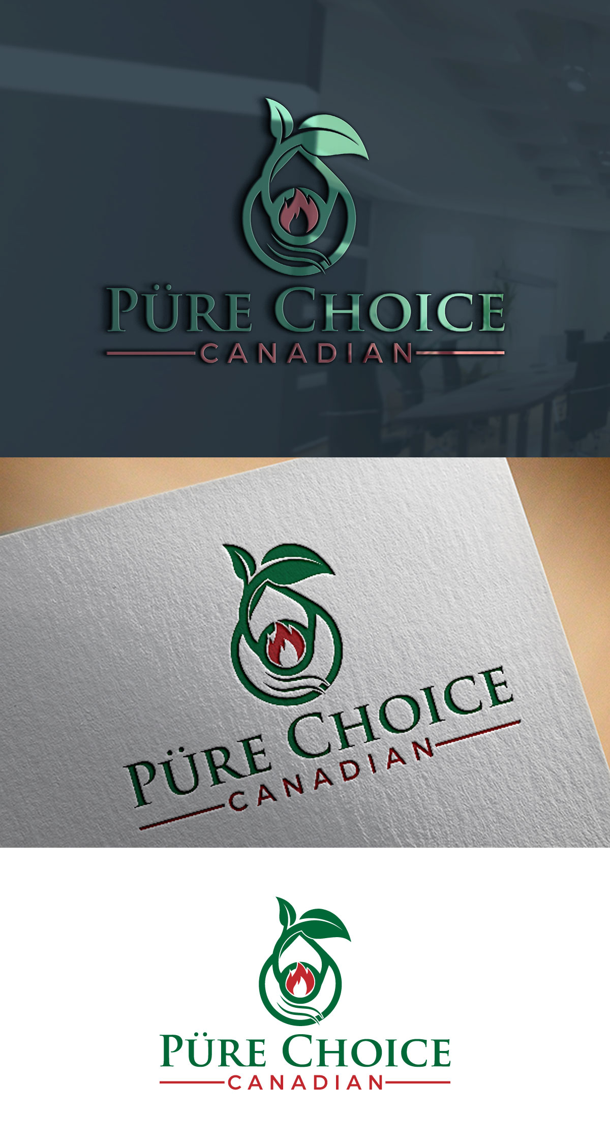 Logo Design for Püre Choice Canadian by stokes18 | Design #24305792