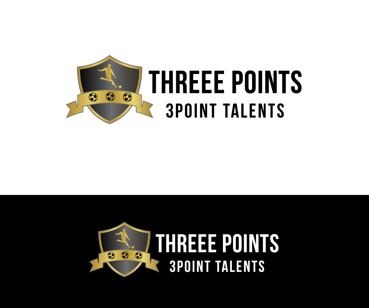 Modern, Masculine Logo Design for Threee Points | 3Point Talents by ...