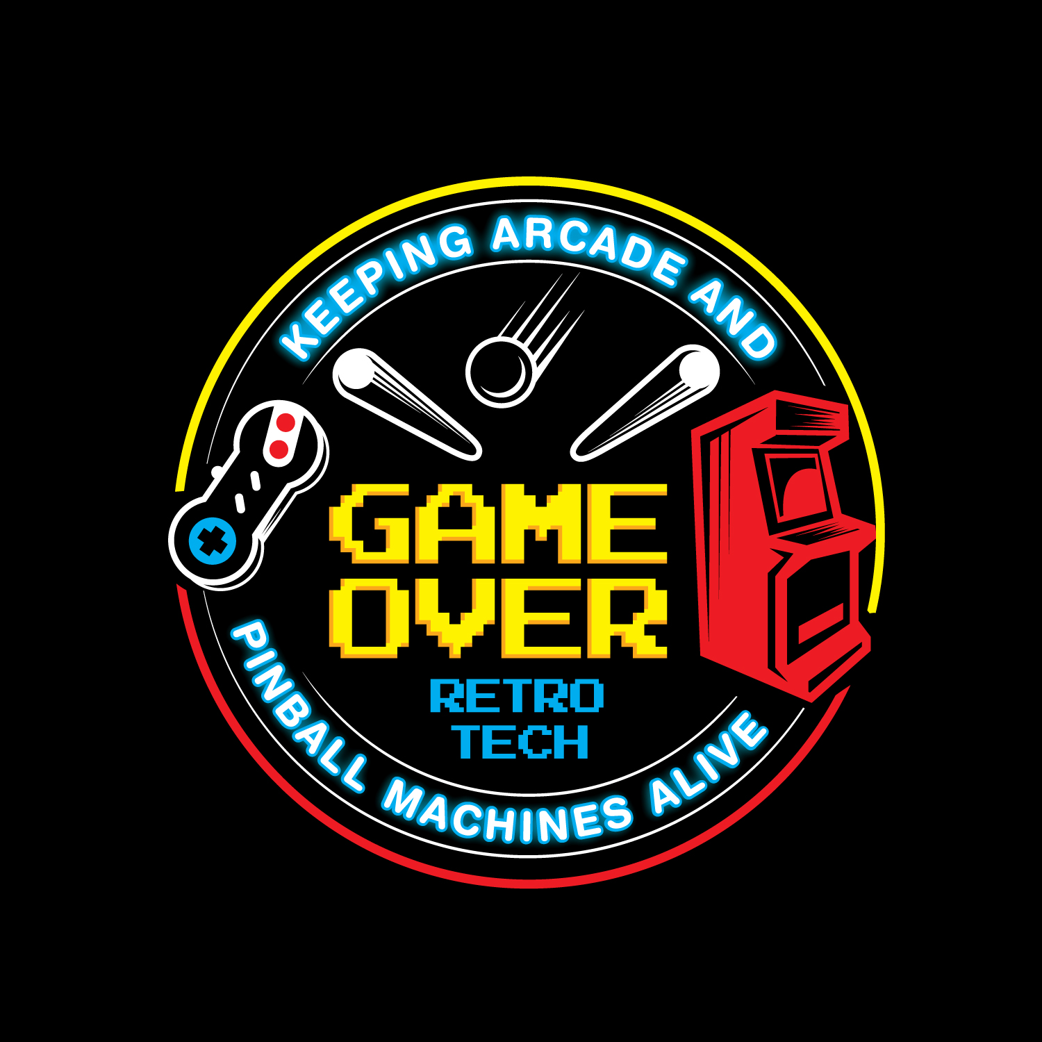 Logo Design for GAME OVER RETRO TECH by geni | Design #24324496