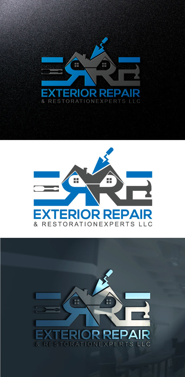 Logo Design for ExteriorRepair & RestorationExperts, LLC/ roofing ...