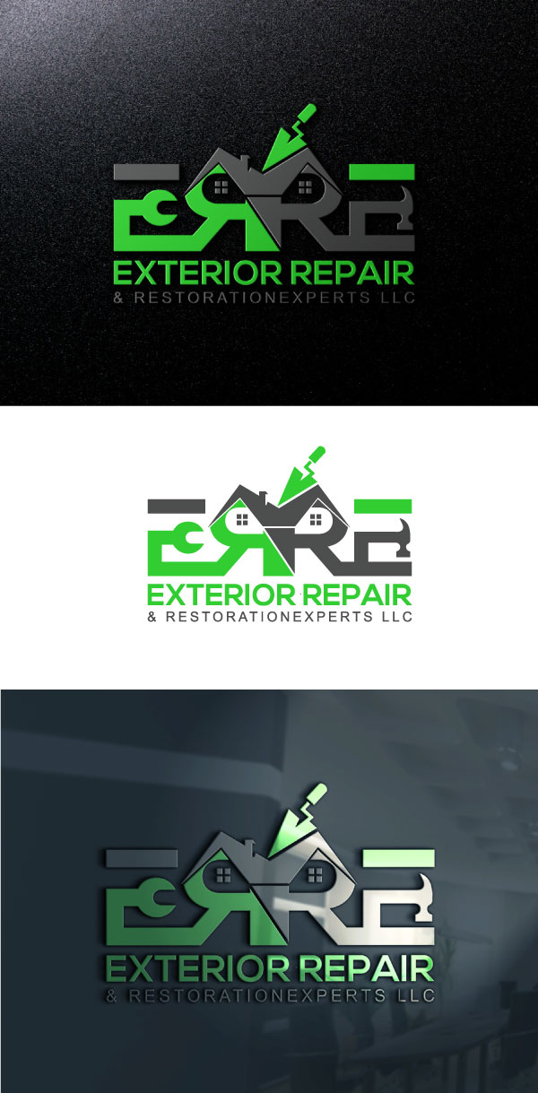Logo Design for ExteriorRepair & RestorationExperts, LLC/ roofing ...
