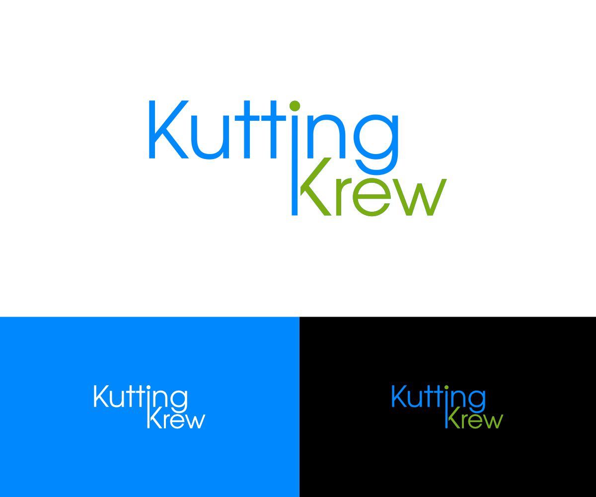 Bold, Personable Logo Design for Kutting Krew, Krew, KK are all options ...