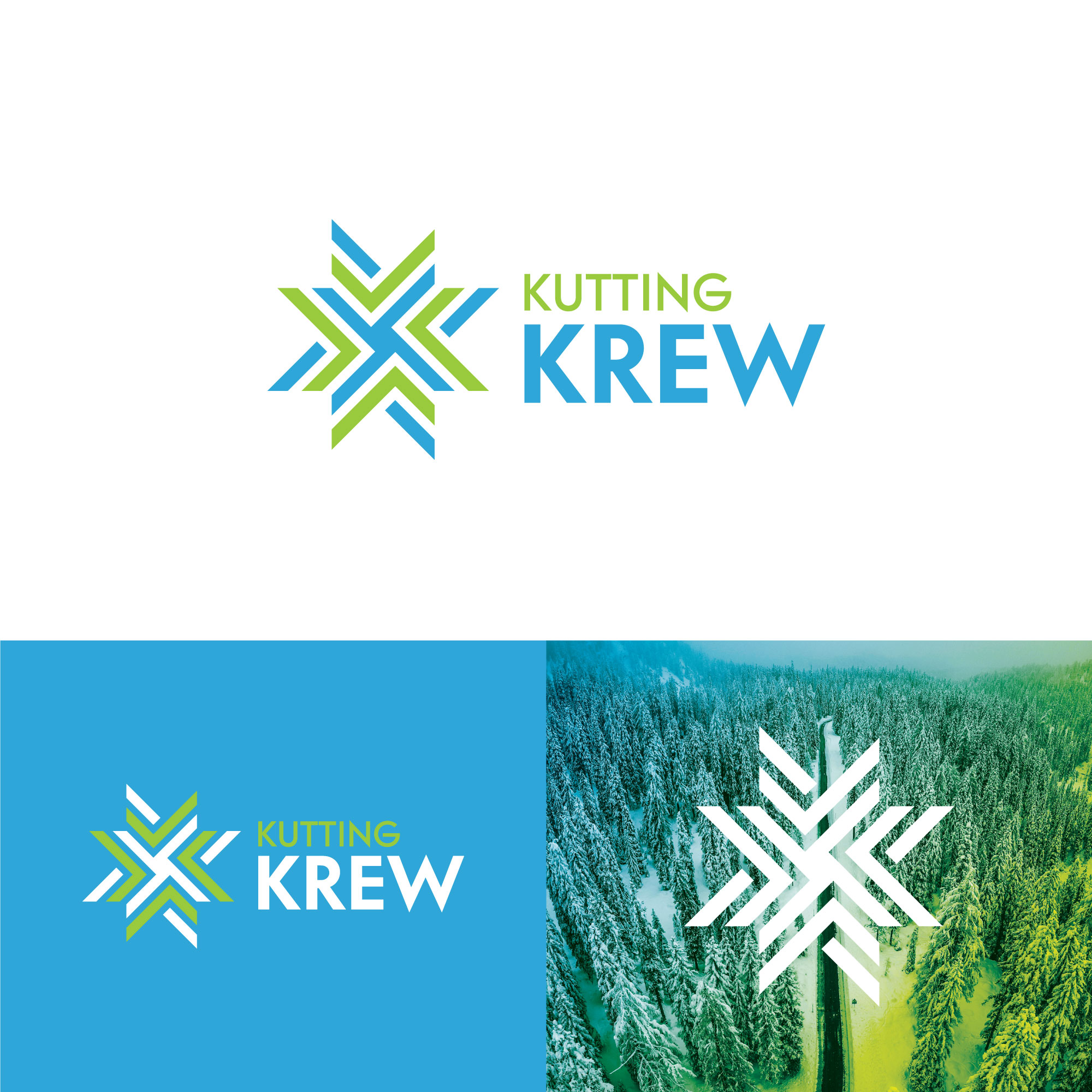 Bold, Personable Logo Design for Kutting Krew, Krew, KK are all options ...
