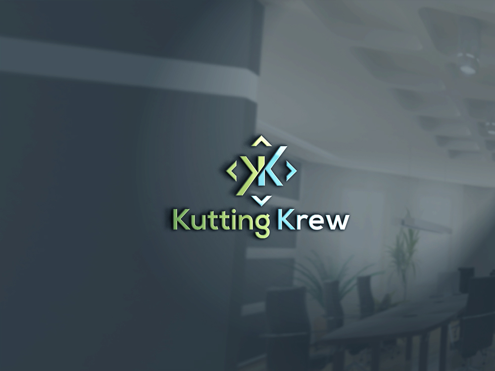 Bold, Personable Logo Design for Kutting Krew, Krew, KK are all options ...
