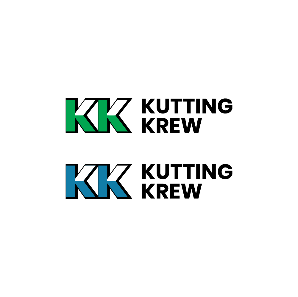 Bold, Personable Logo Design for Kutting Krew, Krew, KK are all options ...