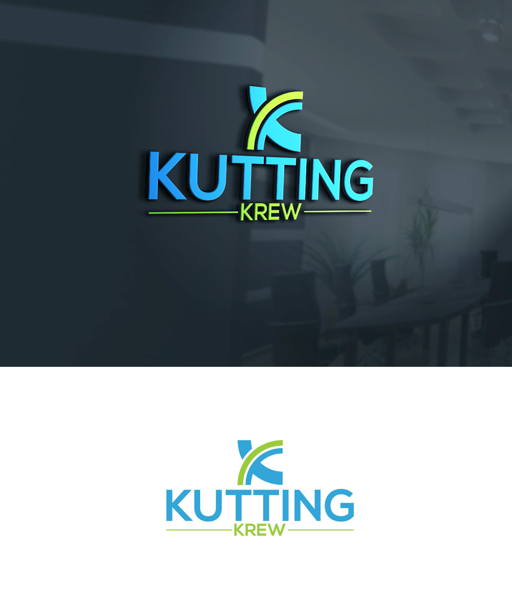 Bold, Personable Logo Design for Kutting Krew, Krew, KK are all options ...