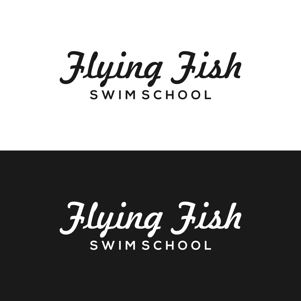 Logo Design for Flying Fish Swim School by qholis studio | Design #24359354