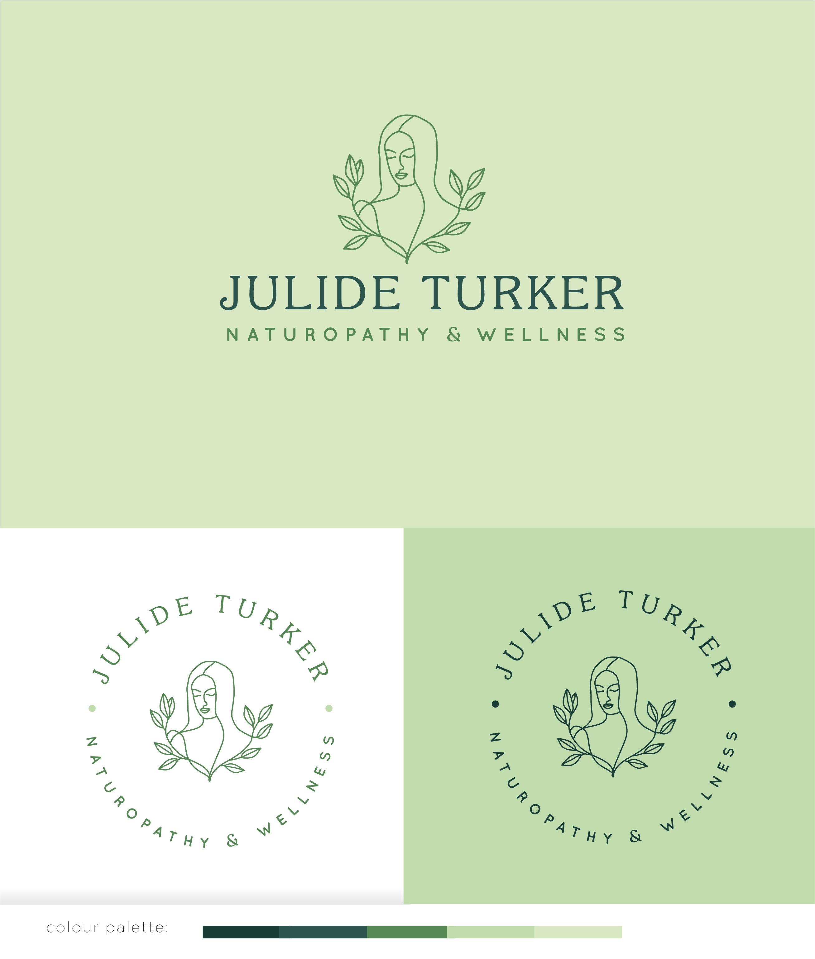 Bold, Economical Logo Design for Julide Turker Naturopathy & Wellness ...