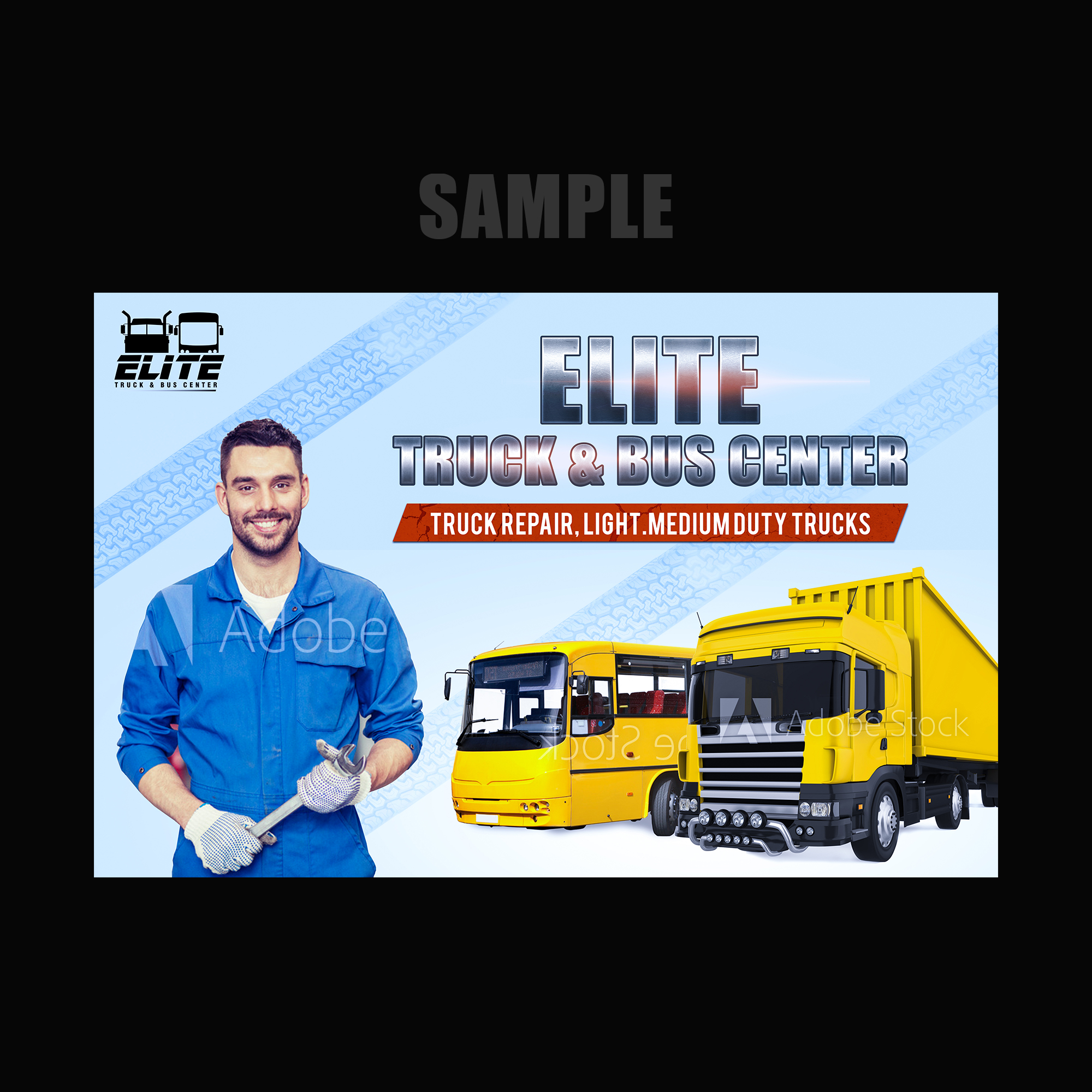 Professional, Modern, Truck Repair Banner Ad Design for Elite Truck ...