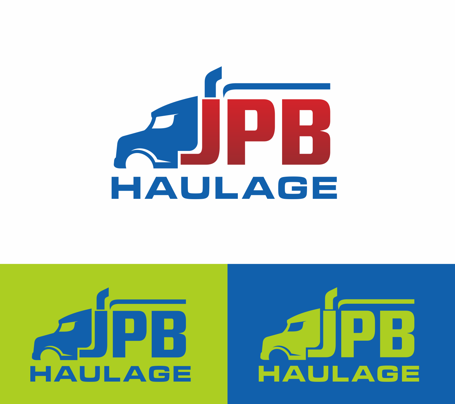 Logo Design for JPB Haulage is the company name and would be ...