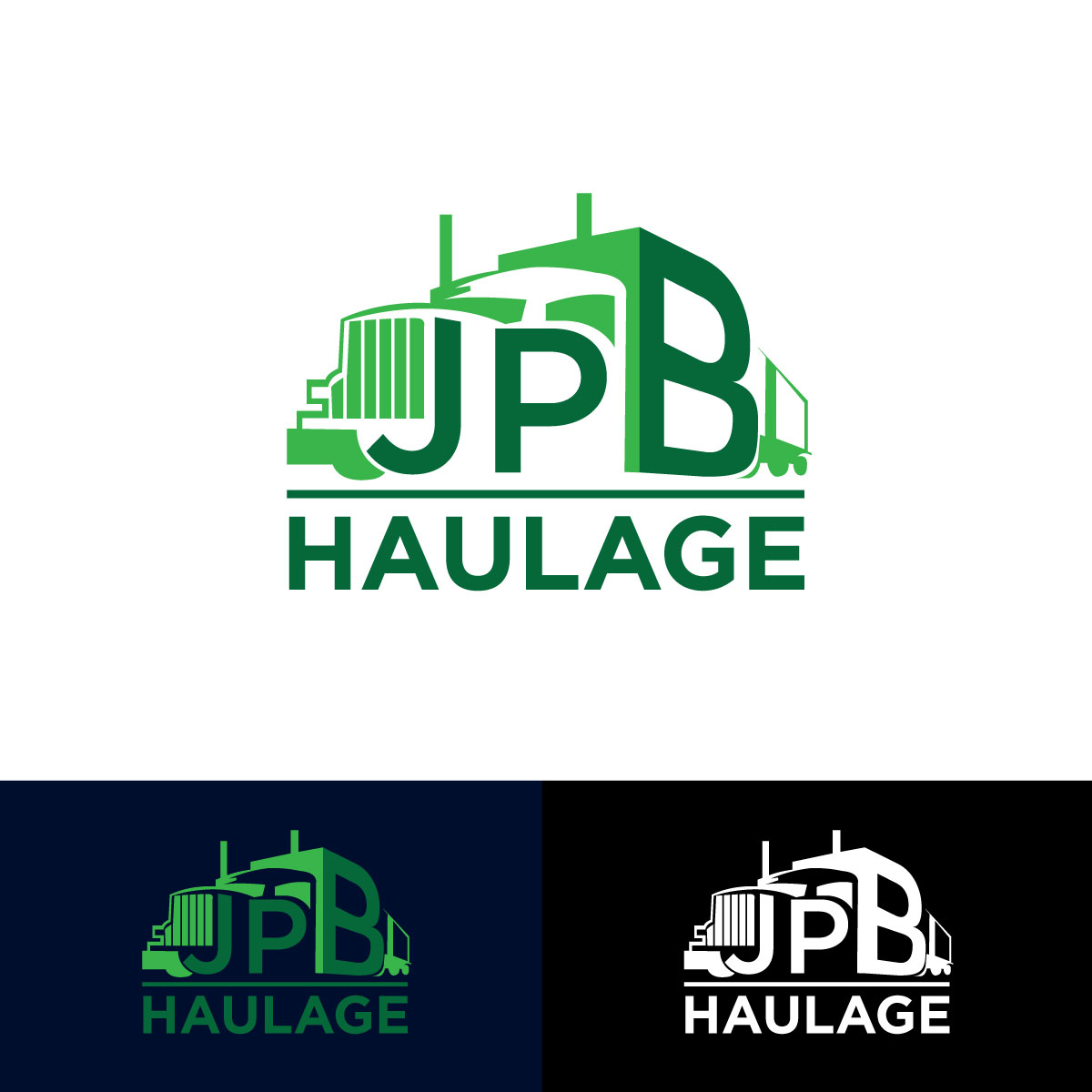 Logo Design for JPB Haulage is the company name and would be ...