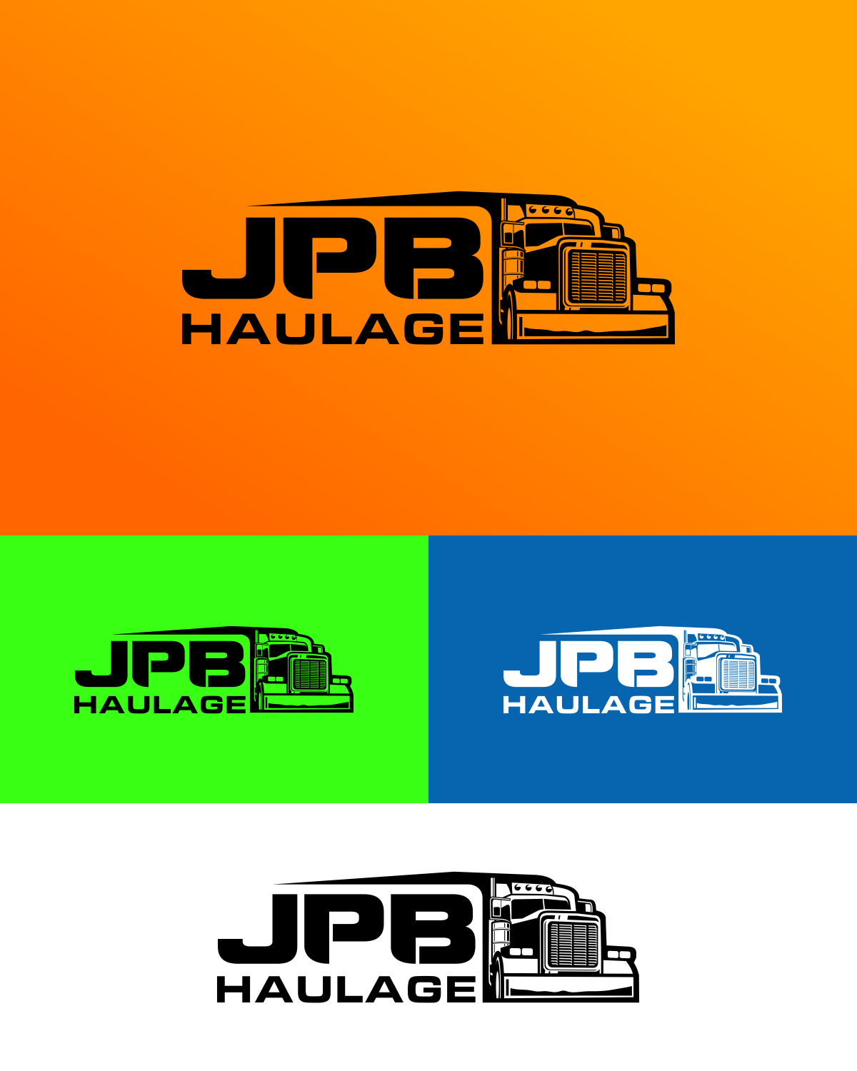 Logo Design for JPB Haulage is the company name and would be ...