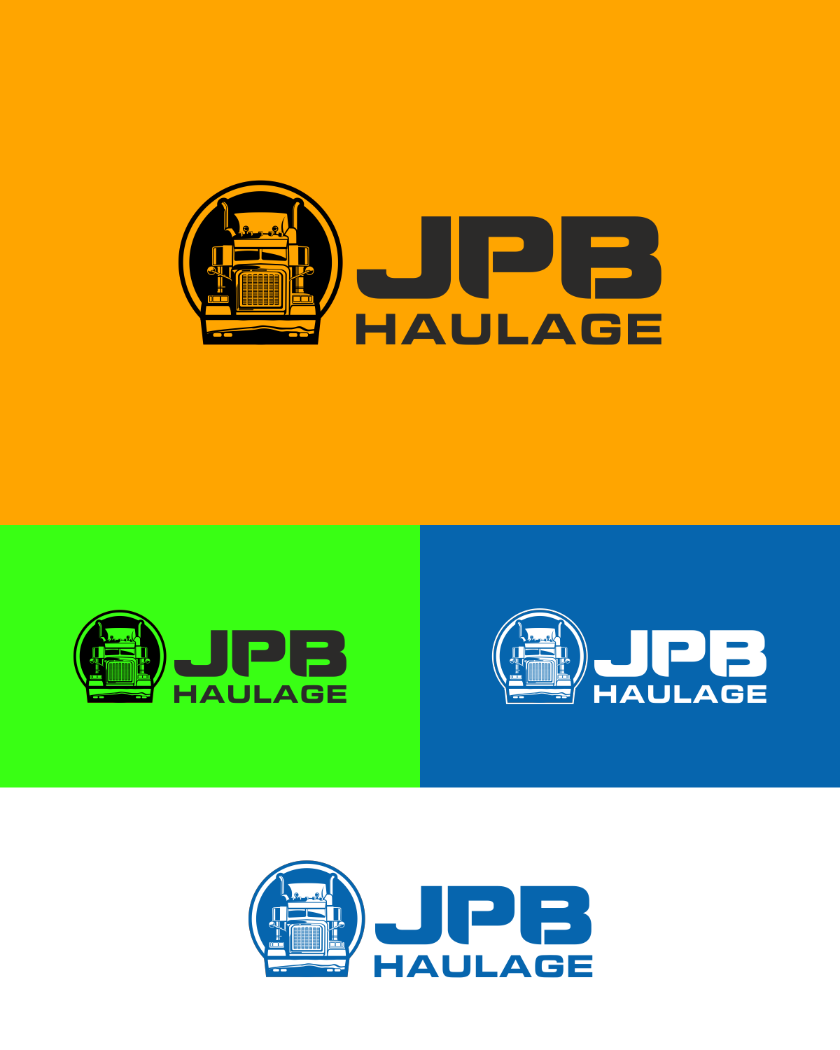 Logo Design for JPB Haulage is the company name and would be ...