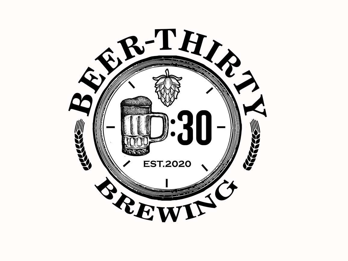 Traditional, Masculine Logo Design for Beer-Thirty Brewing by ...