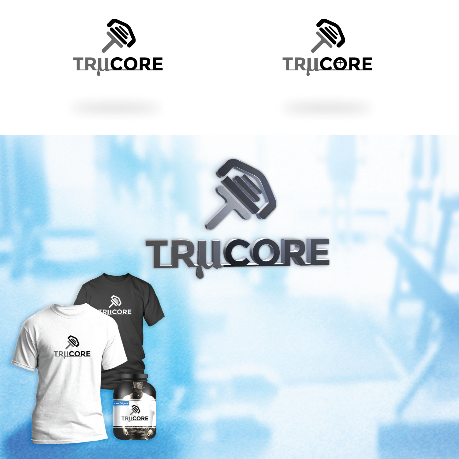 Logo Design for TRμCORE by Ashesh Gaurav | Design #24378186
