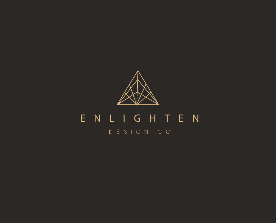 Logo Design for Enlighten Design Co. by Hiccups Design | Design #24378174