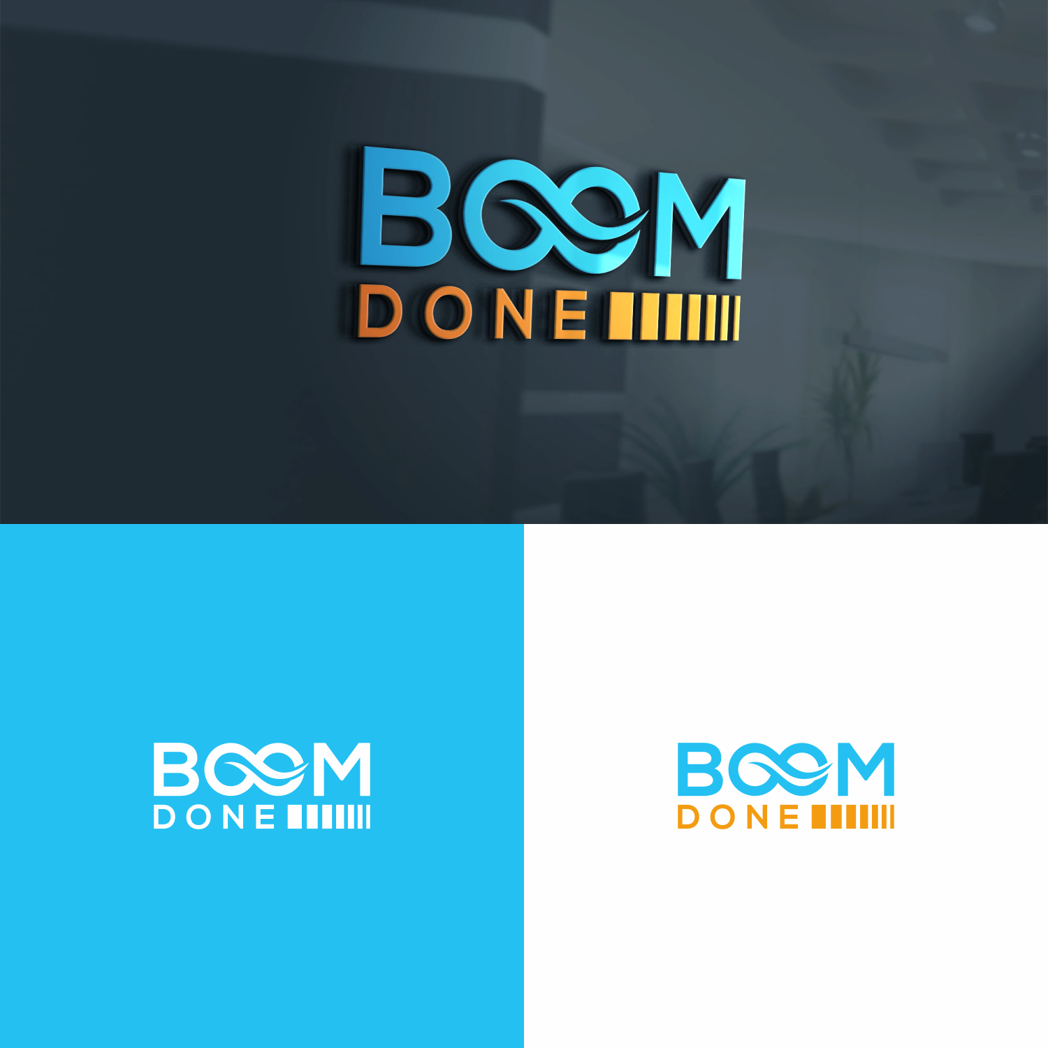 Logo Design for "Boom" then tag line "Done." by ZiangArt_Studio ...