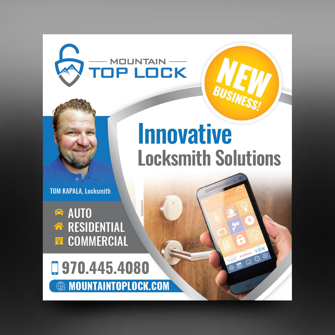 Bold, Serious, Locksmith Newspaper Ad Design for a Company by rkailas ...