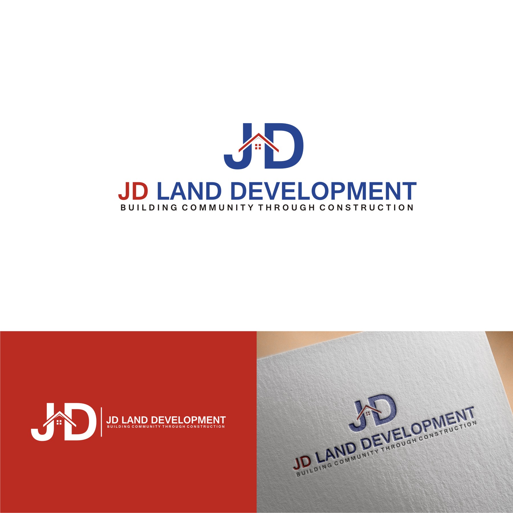 Bold, Professional, Home Builder Logo Design for JD Land Development ...
