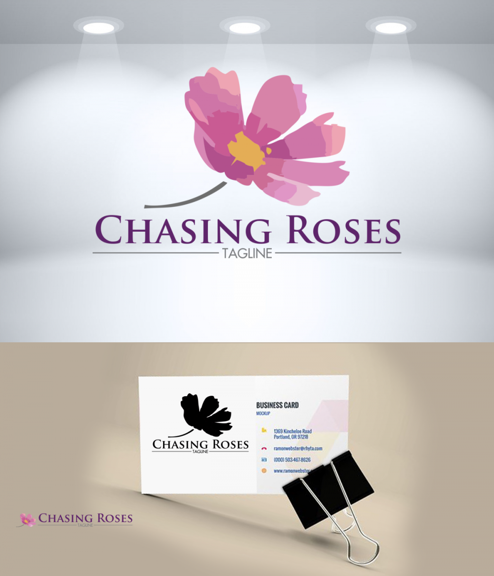 Diseño de Logo for Chasing Roses por Lepaskanlah | Diseño #24434368