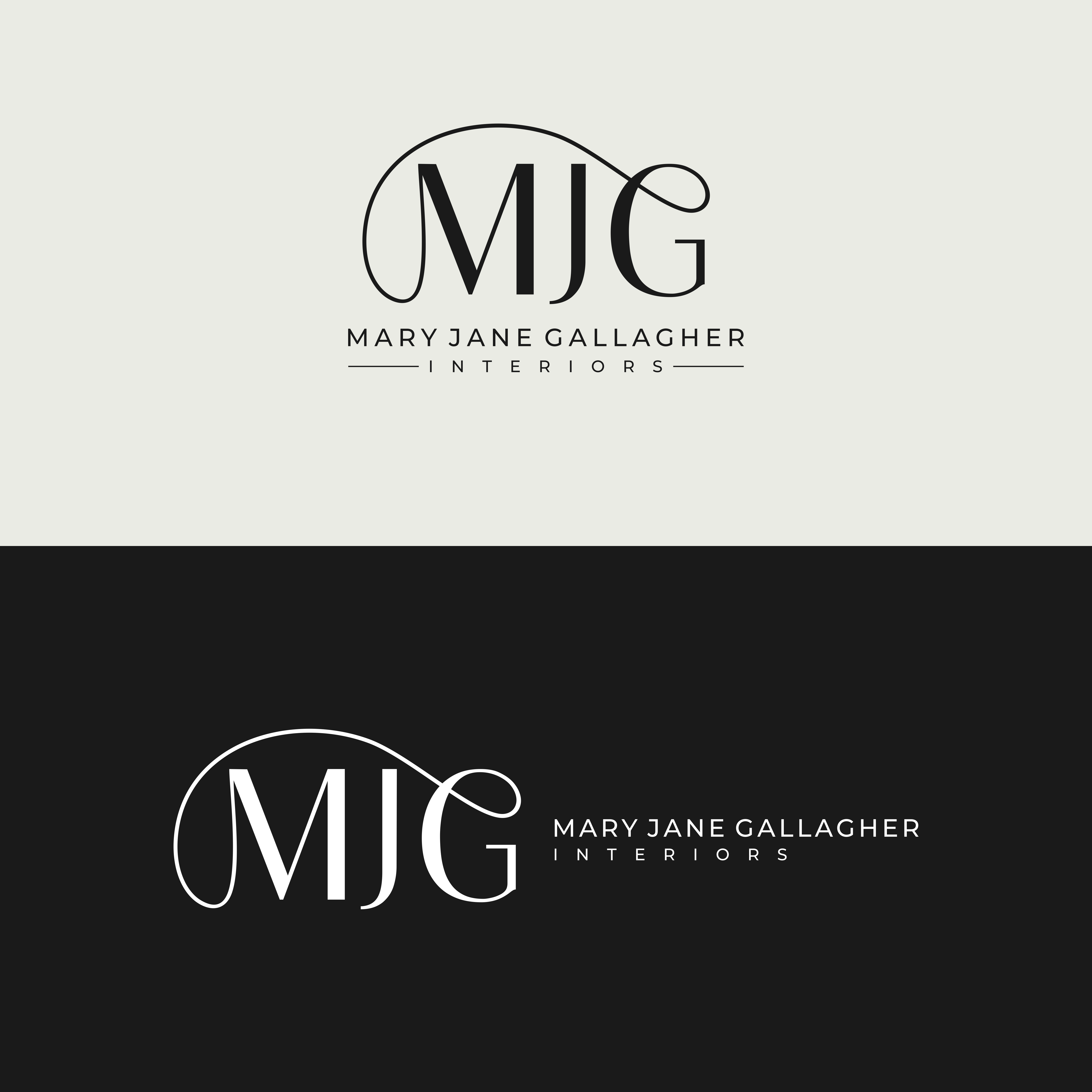 Modern, Elegant Logo Design for Mary Jane Gallagher Interiors by Ivan ...