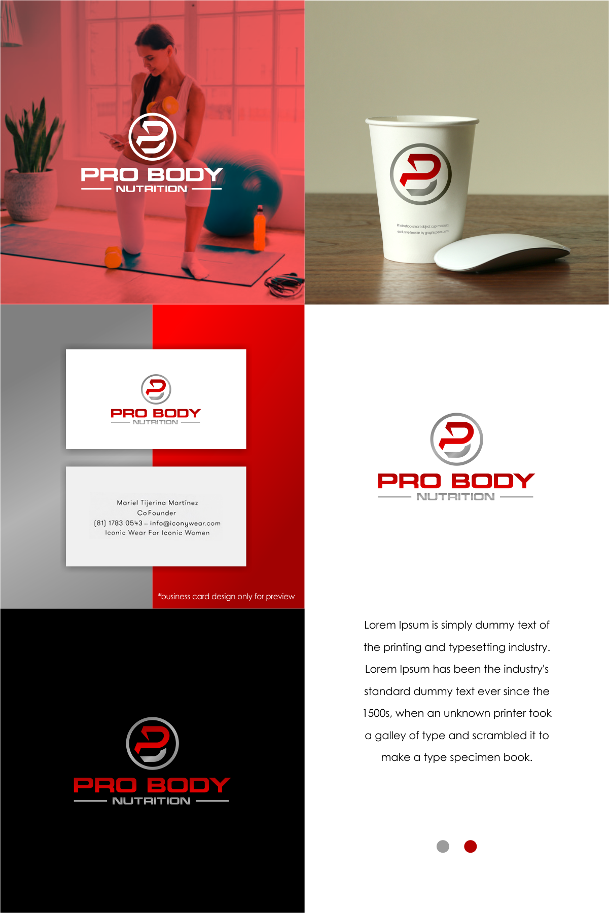 Logo Design for Pro Body Nutrition by .Ashu. | Design #24436897