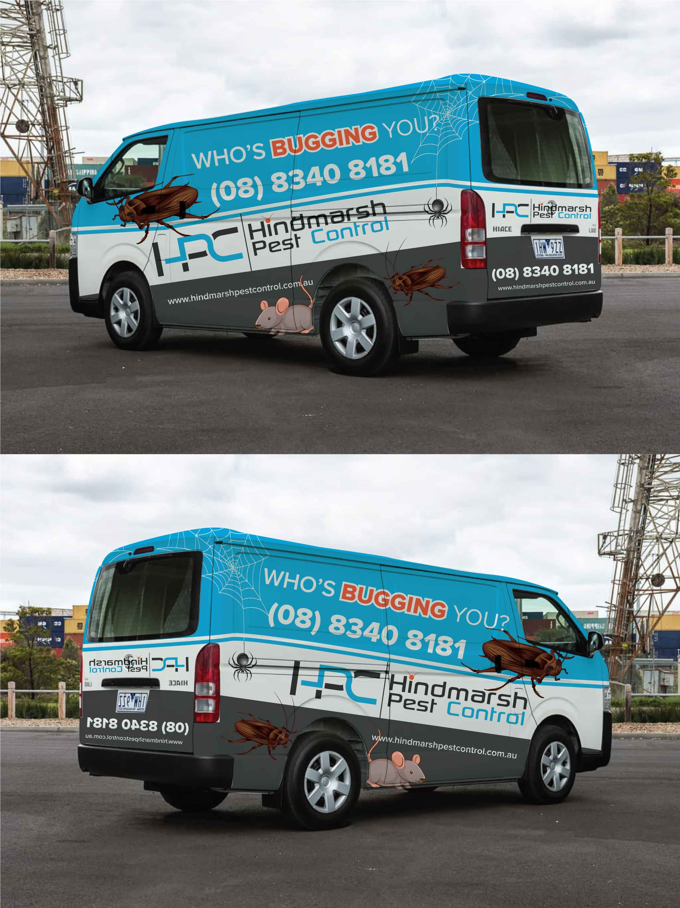 Car Wrap Design for Hindmarsh Pest Control by Shumaila Kiran | Design ...