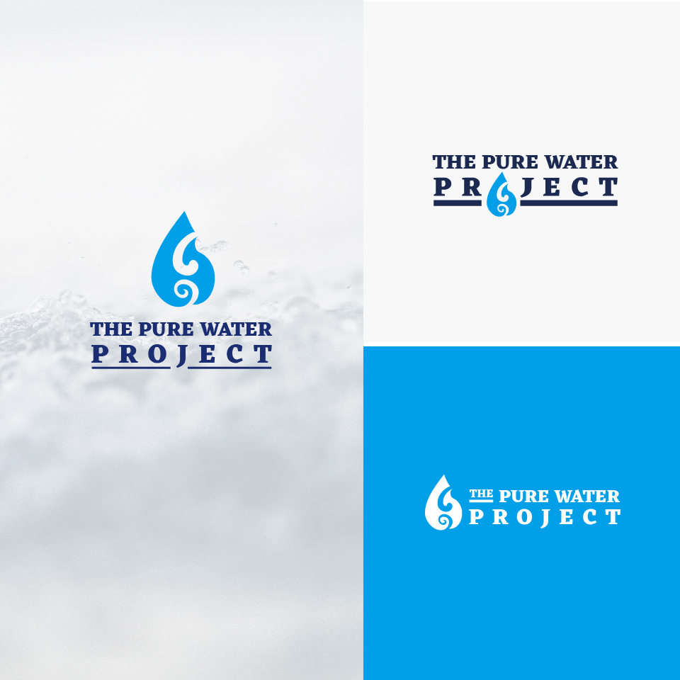 Bold, Playful Logo Design for The Pure Water Project by PoppyD | Design ...