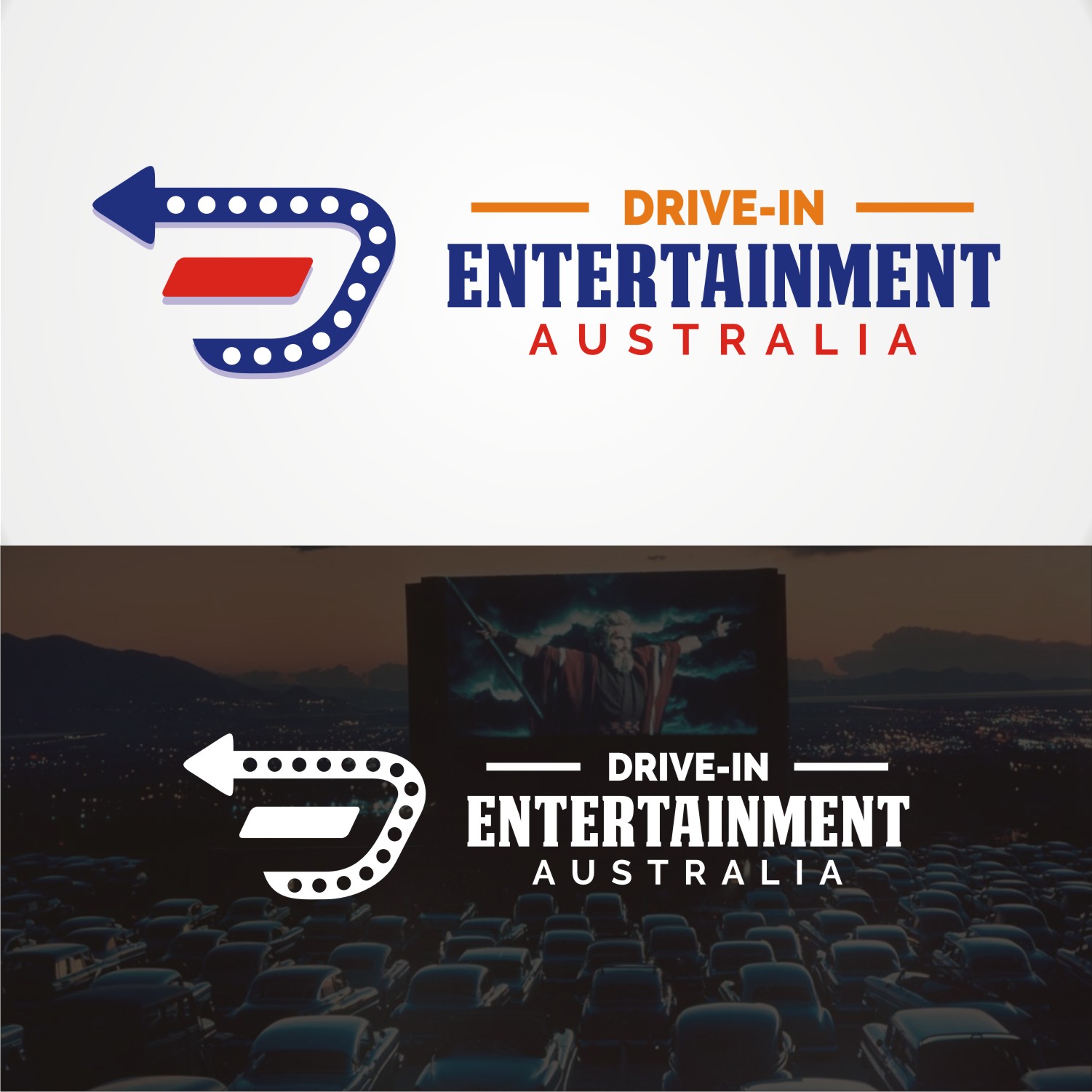 Logo Design for Drive-In Entertainment Australia by Ahsa_Design ...