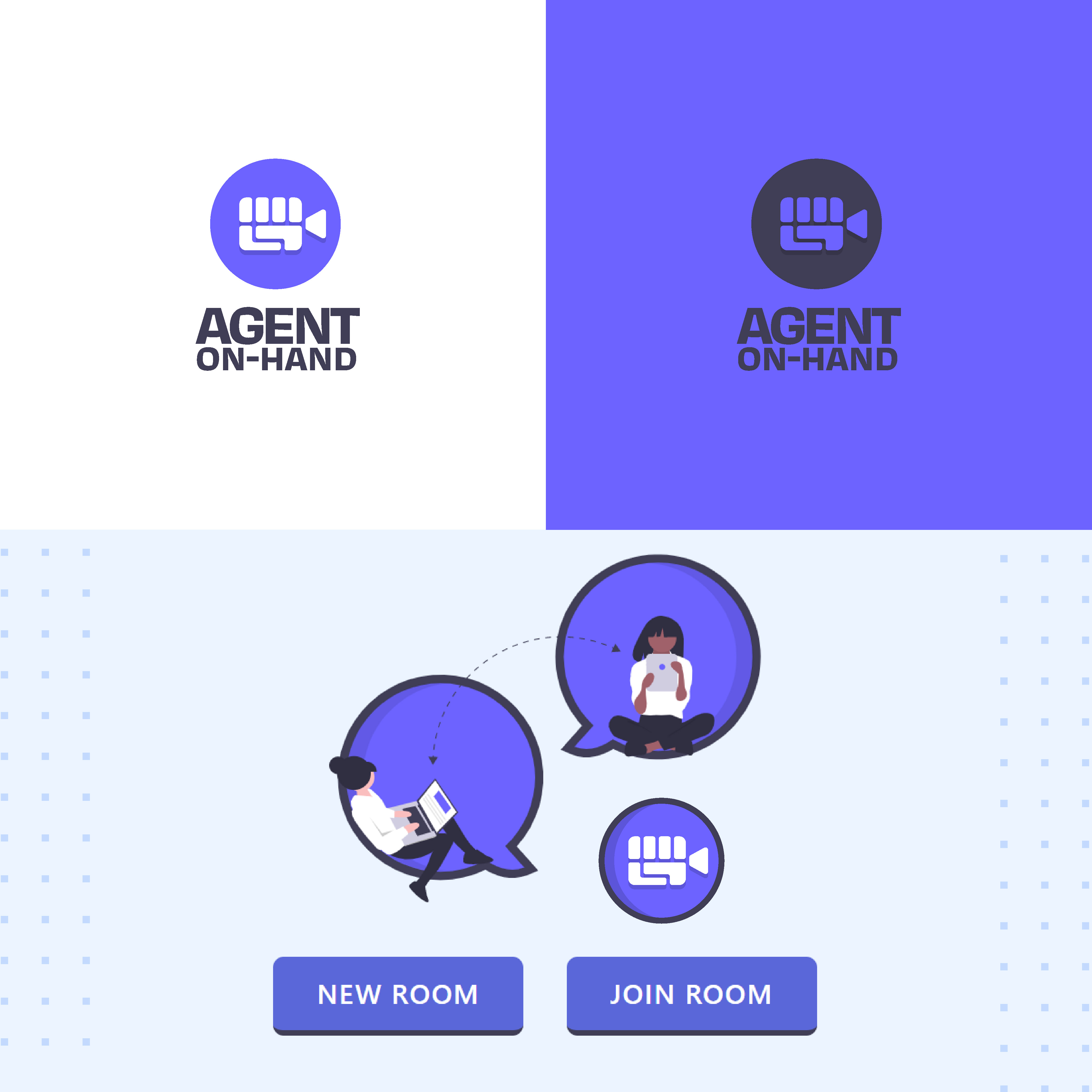 Modern, Bold, Telecommunications Logo Design for Agent On-Hand by ...