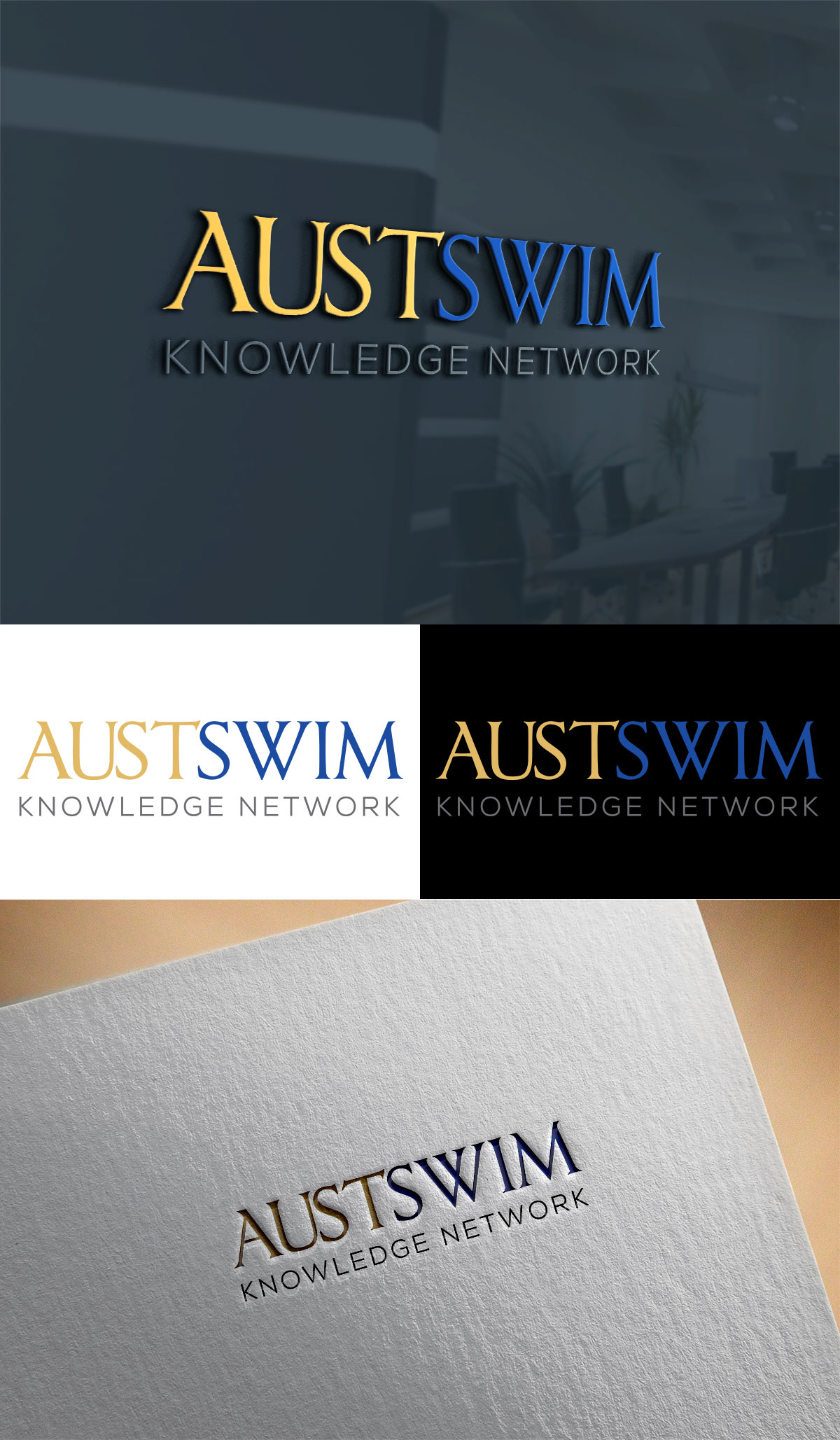 Modern, Elegant Logo Design for AUSTSWIM Knowledge Network by logofy ...